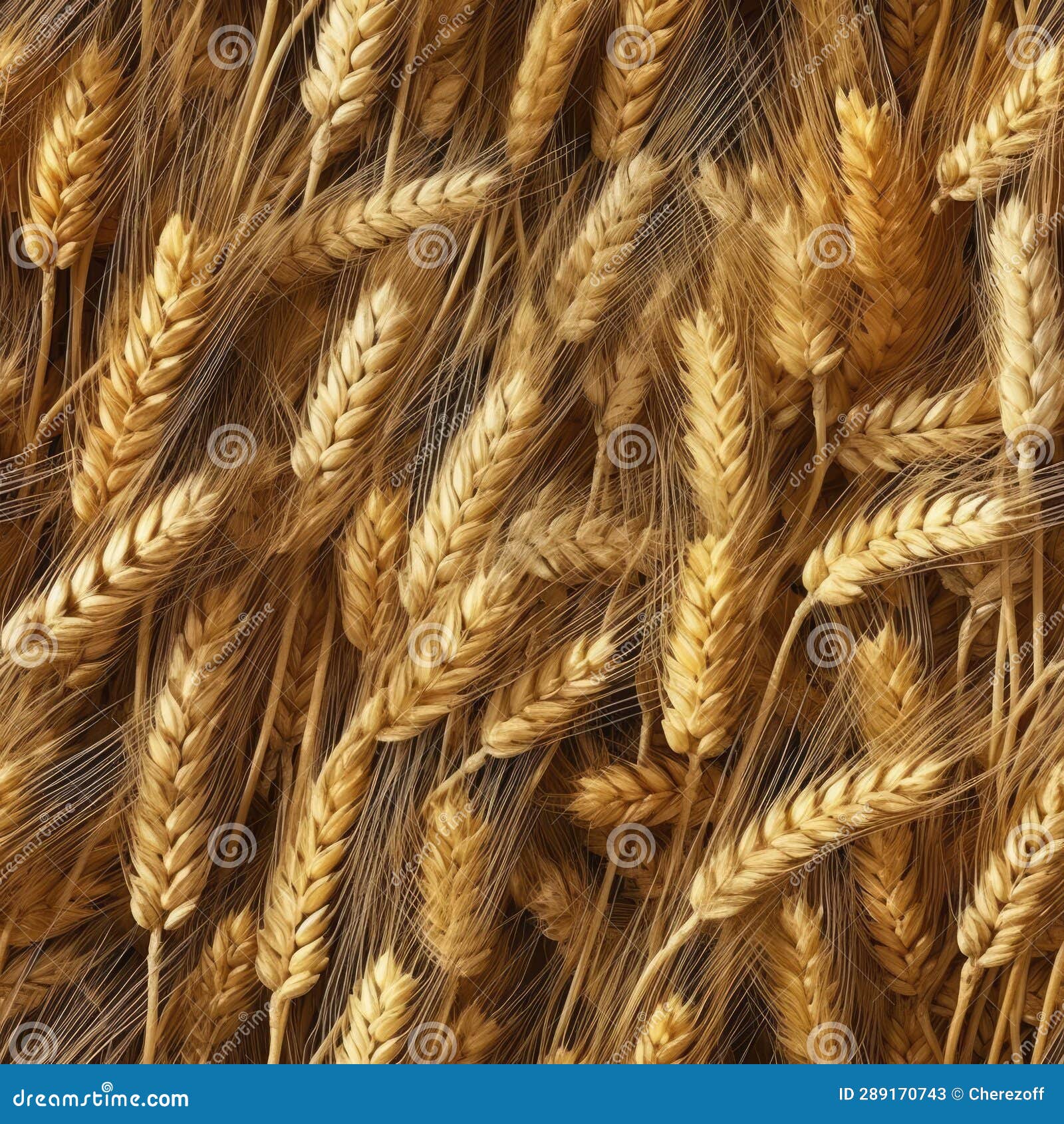 Seamless Texture of Ears of Wheat Stock Image - Image of plant ...