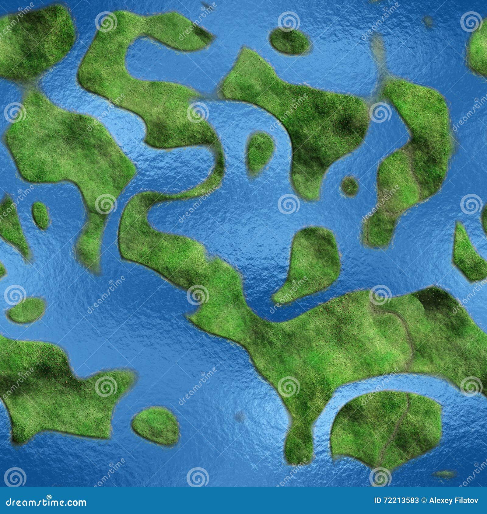 Seamless Texture Earth 3D Illustration Stock Illustration ...