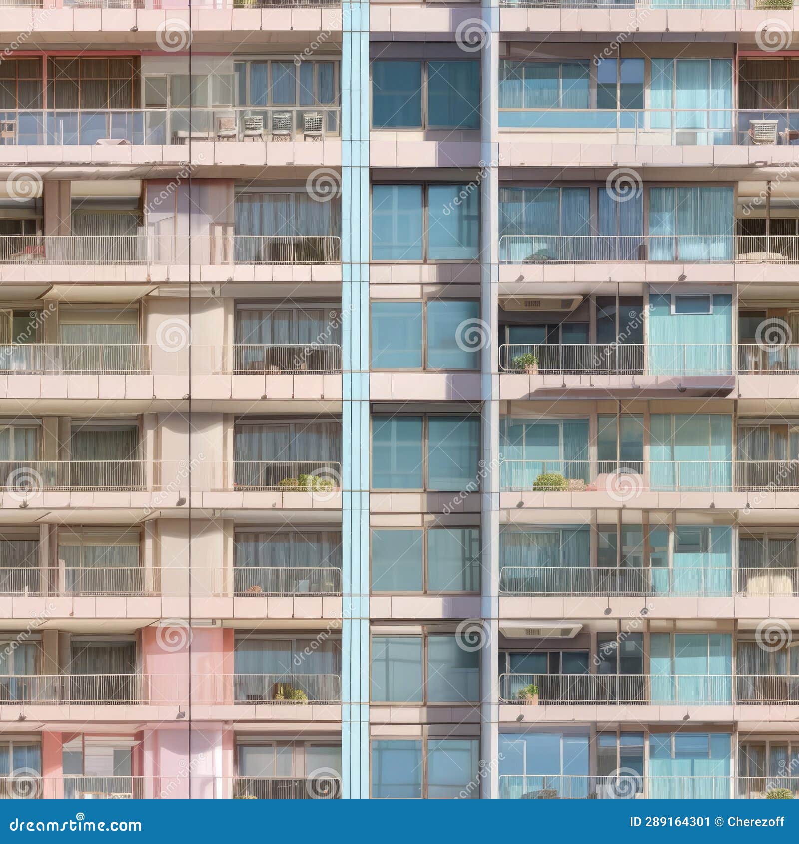 Seamless Texture. the Facade of the Building Stock Illustration ...