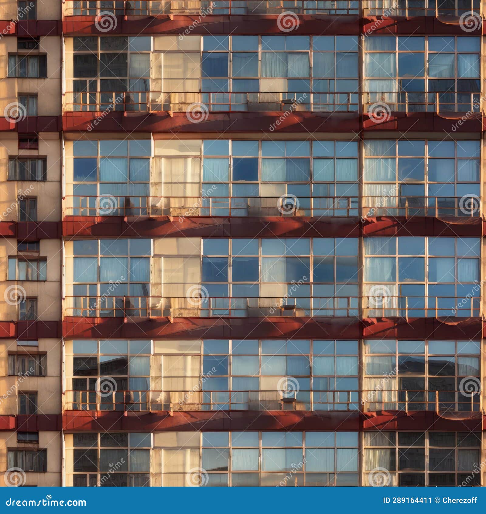 Seamless Texture. the Facade of the Building Stock Image - Image of ...