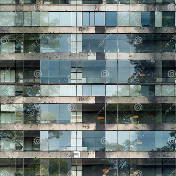 Seamless Texture. the Facade of the Building Stock Image - Image of ...