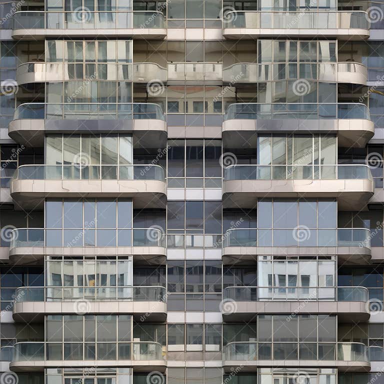 Seamless Texture. the Facade of the Building Stock Illustration ...