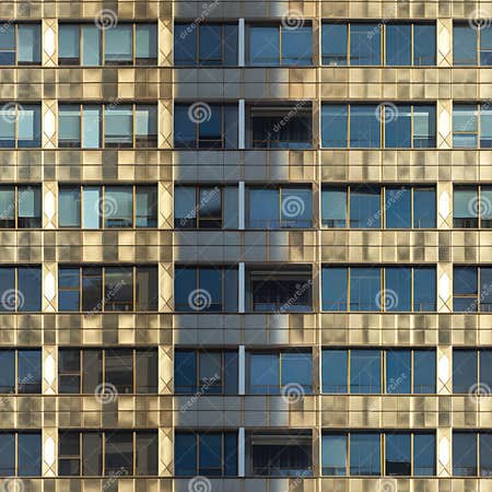 Seamless Texture. the Facade of the Building Stock Illustration ...