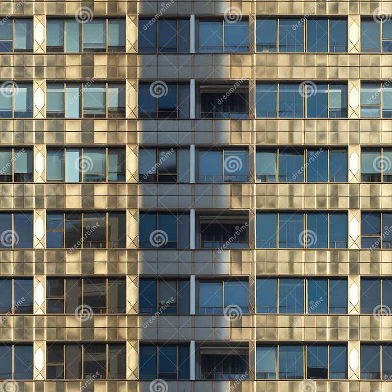 Seamless Texture. the Facade of the Building Stock Illustration ...