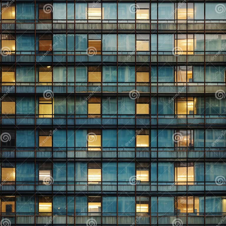 Seamless Texture. the Facade of the Building Stock Illustration ...