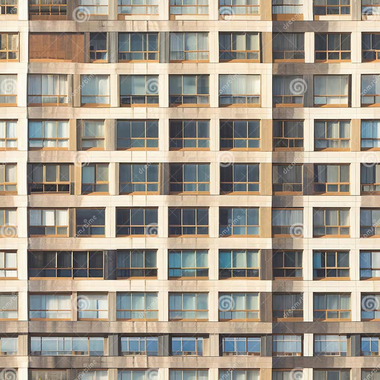 Seamless Texture. the Facade of the Building Stock Illustration ...