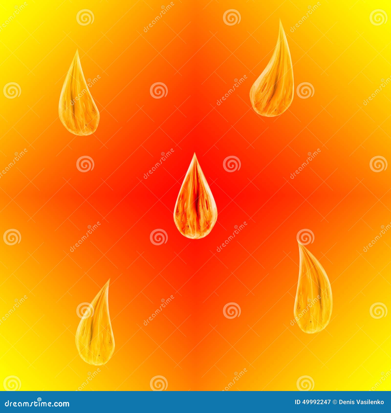 Seamless Texture - Fire Drops Stock Illustration - Image: 49992247