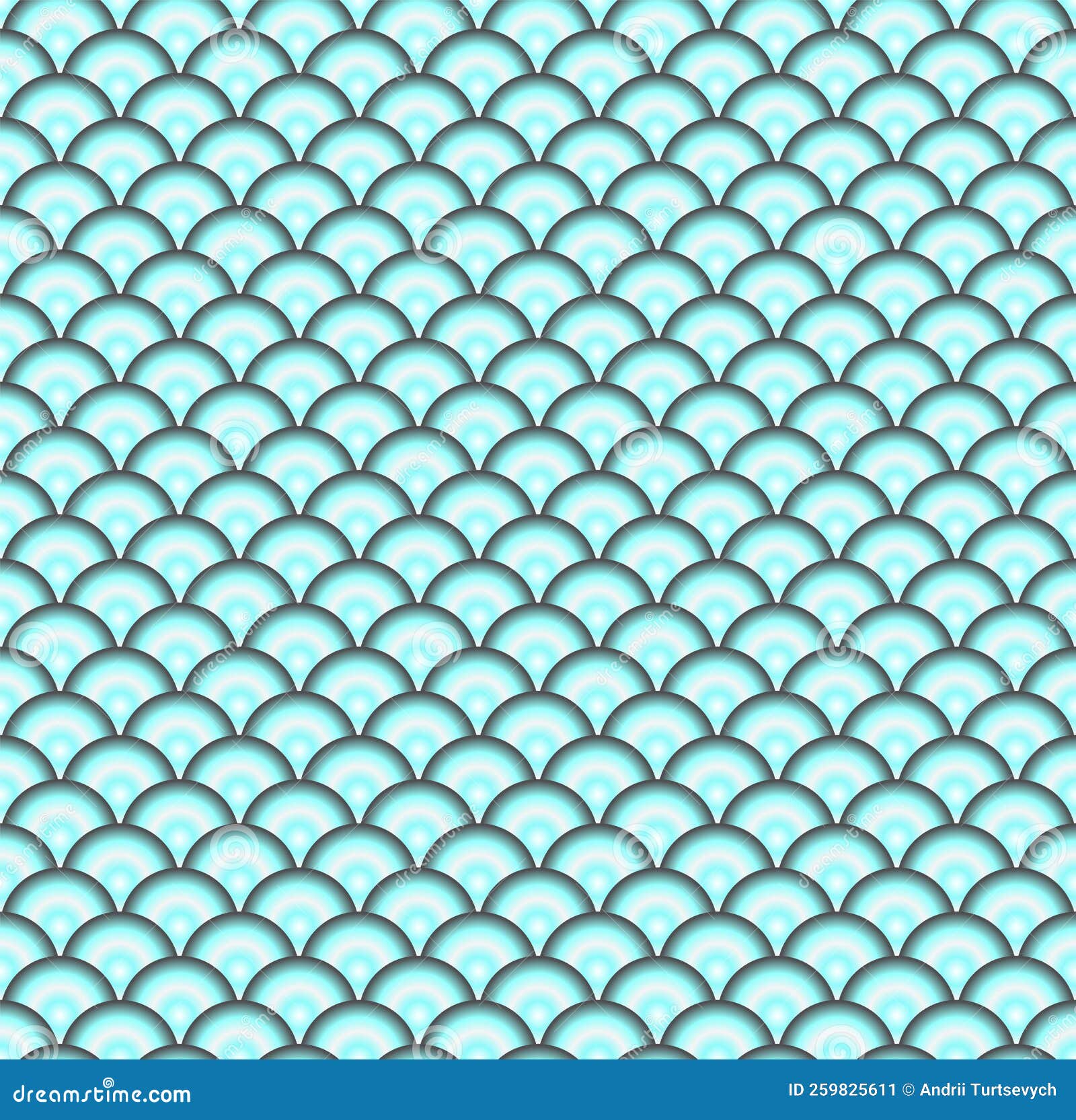 Seamless Vector Texture of Fish Scales, Round Forms Stock Vector ...