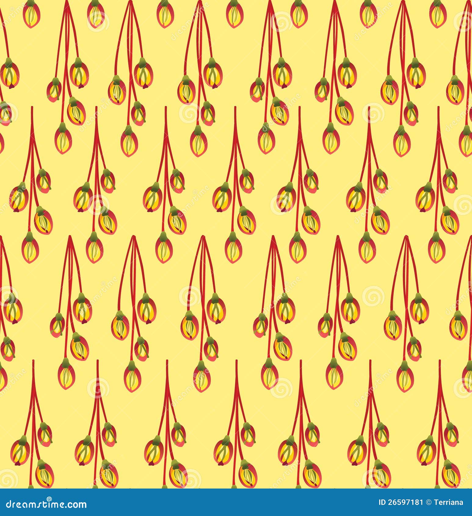 Seamless Texture with Floral Ornament Stock Vector - Illustration of ...