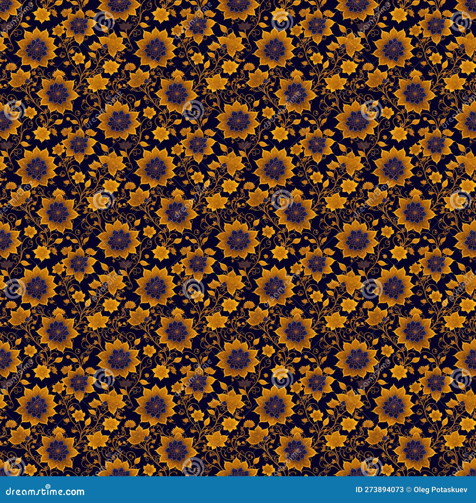 Seamless Texture Floral Pattern in Arabic and Indian Style Stock ...