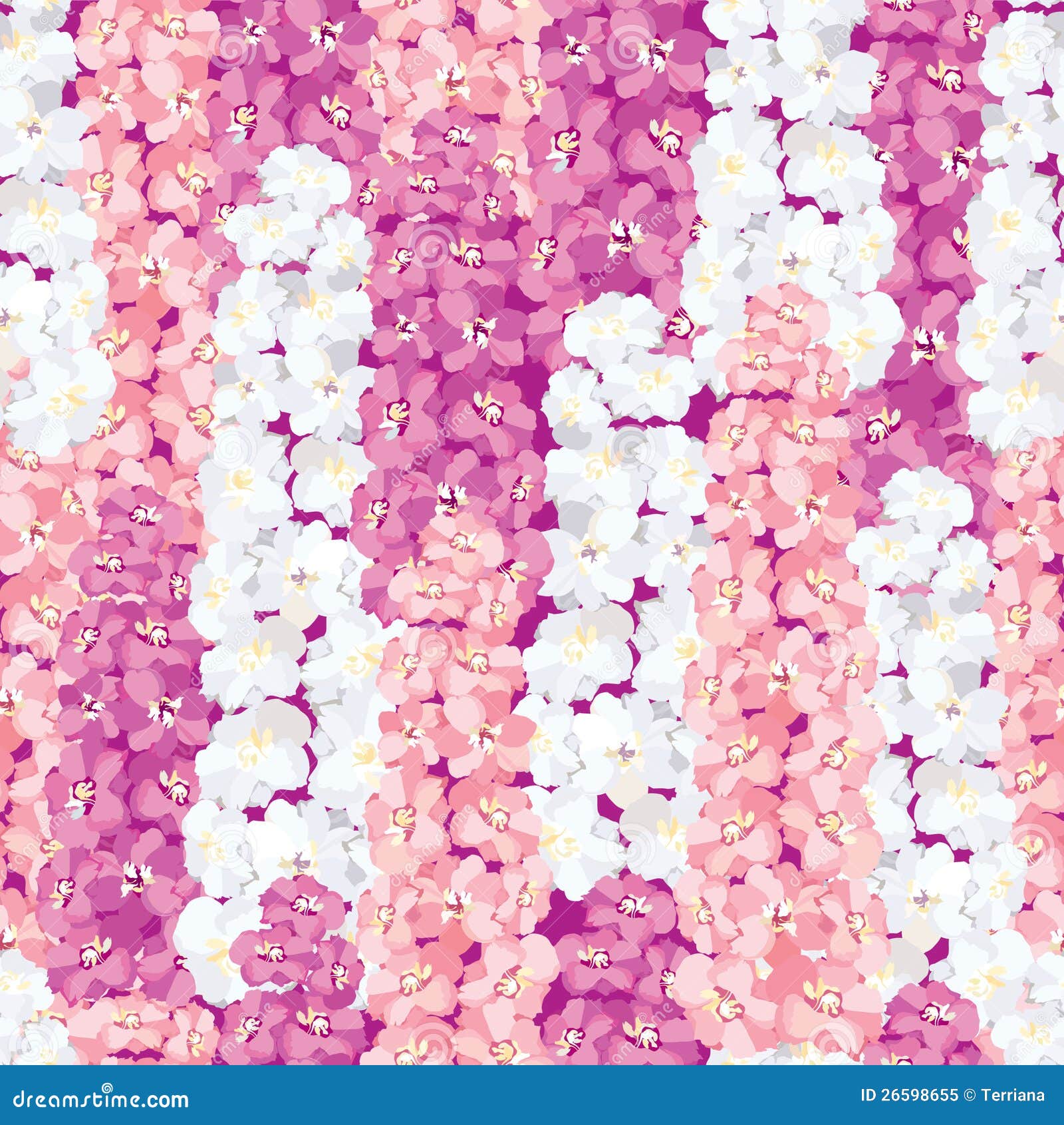 Seamless Texture with Flowers Stock Vector - Illustration of flower ...