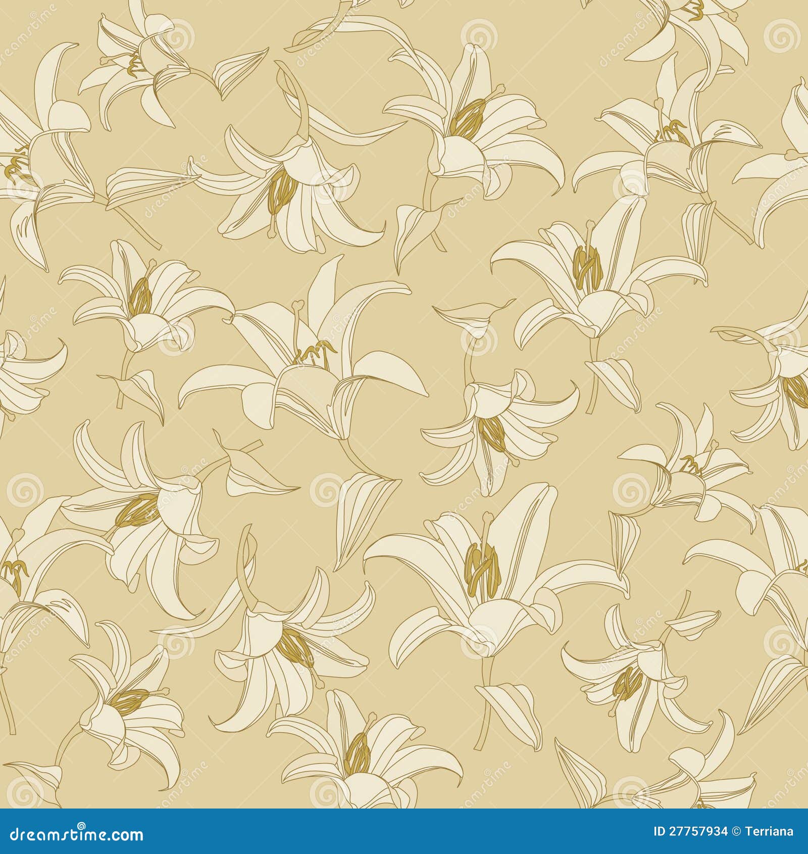 Seamless Texture with Flowers Stock Vector - Illustration of pastel ...