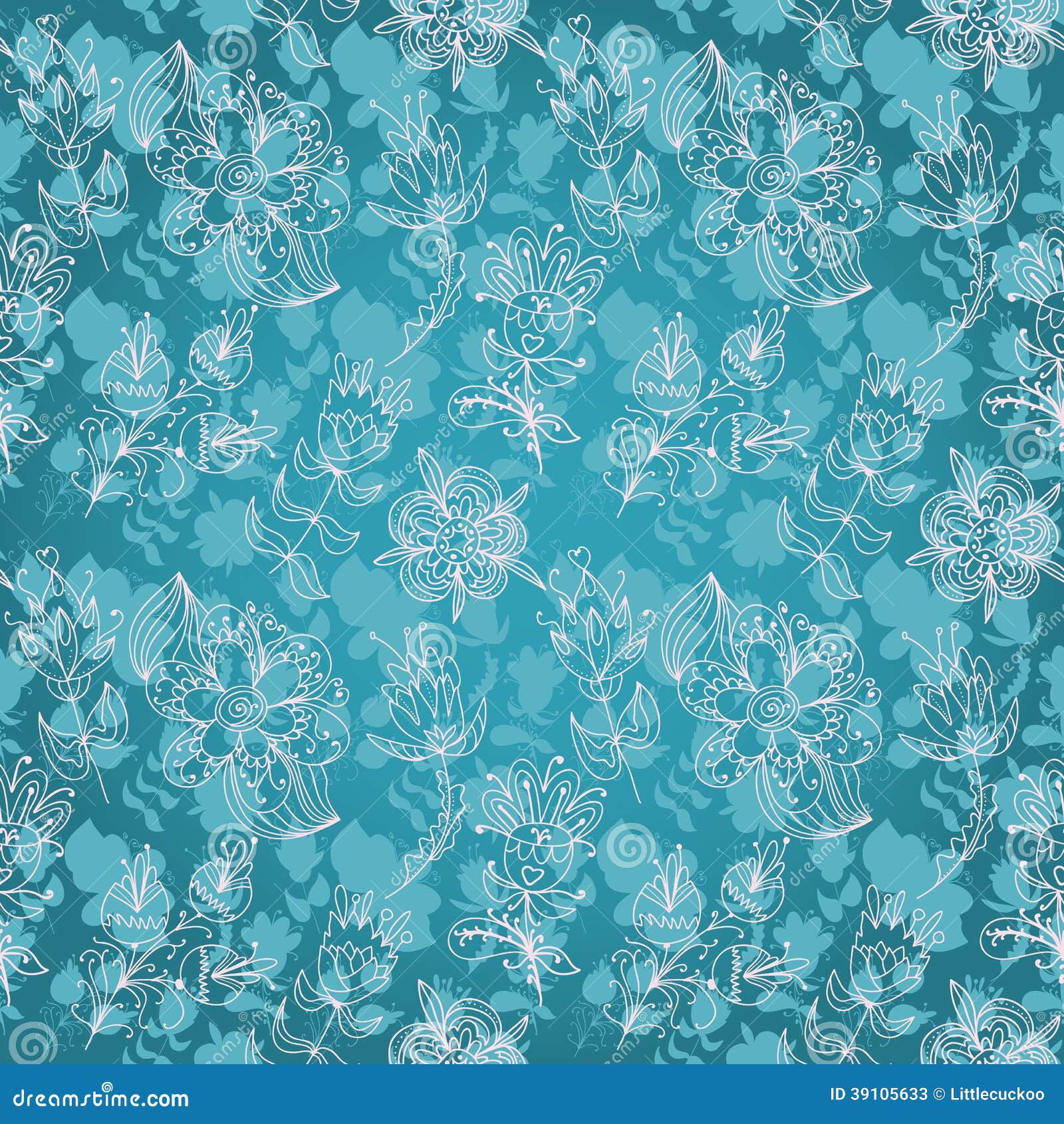 Seamless Texture with Flowers Stock Vector - Illustration of branch ...