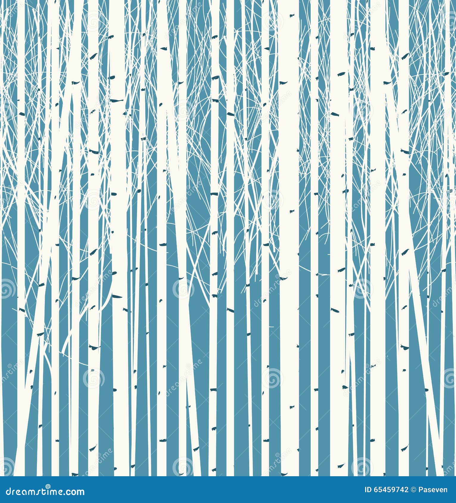 Forest Trees Texture Seamless Pattern Background Vector Illustration ...
