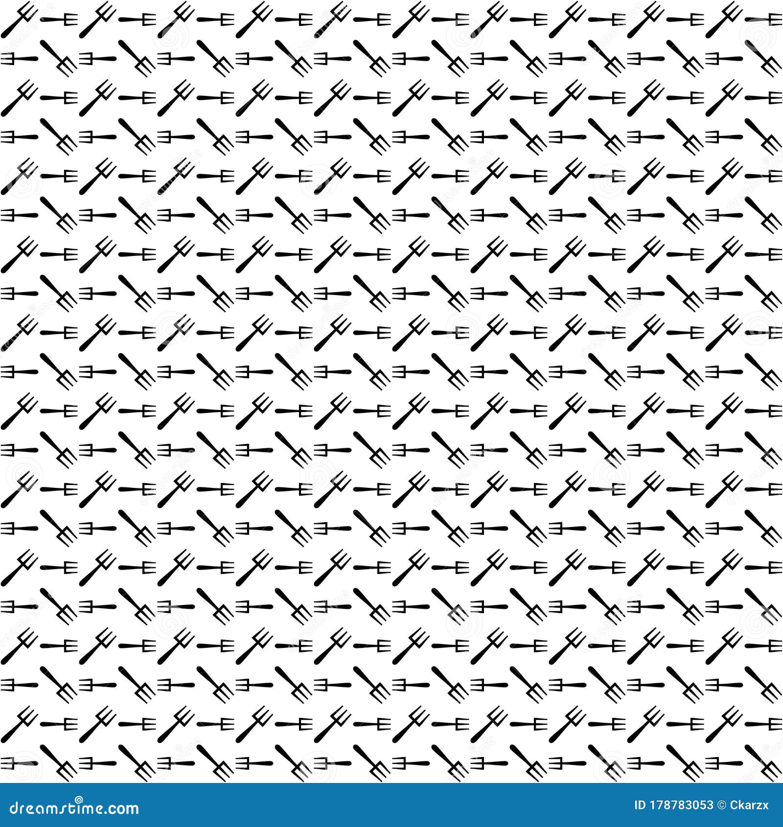 Seamless texture fork stock vector. Illustration of pattern - 178783053