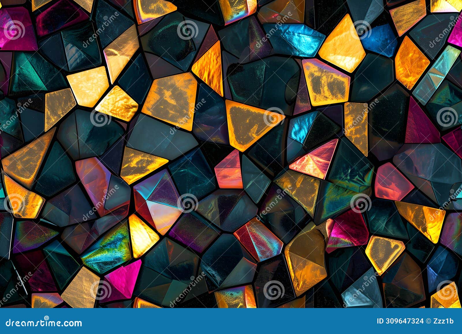 Seamless Texture and Full-frame Background of Colorful Glass Mosaic ...