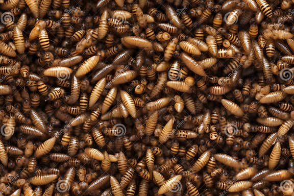 Seamless Texture and Full-frame Background of Disgusting Maggots ...