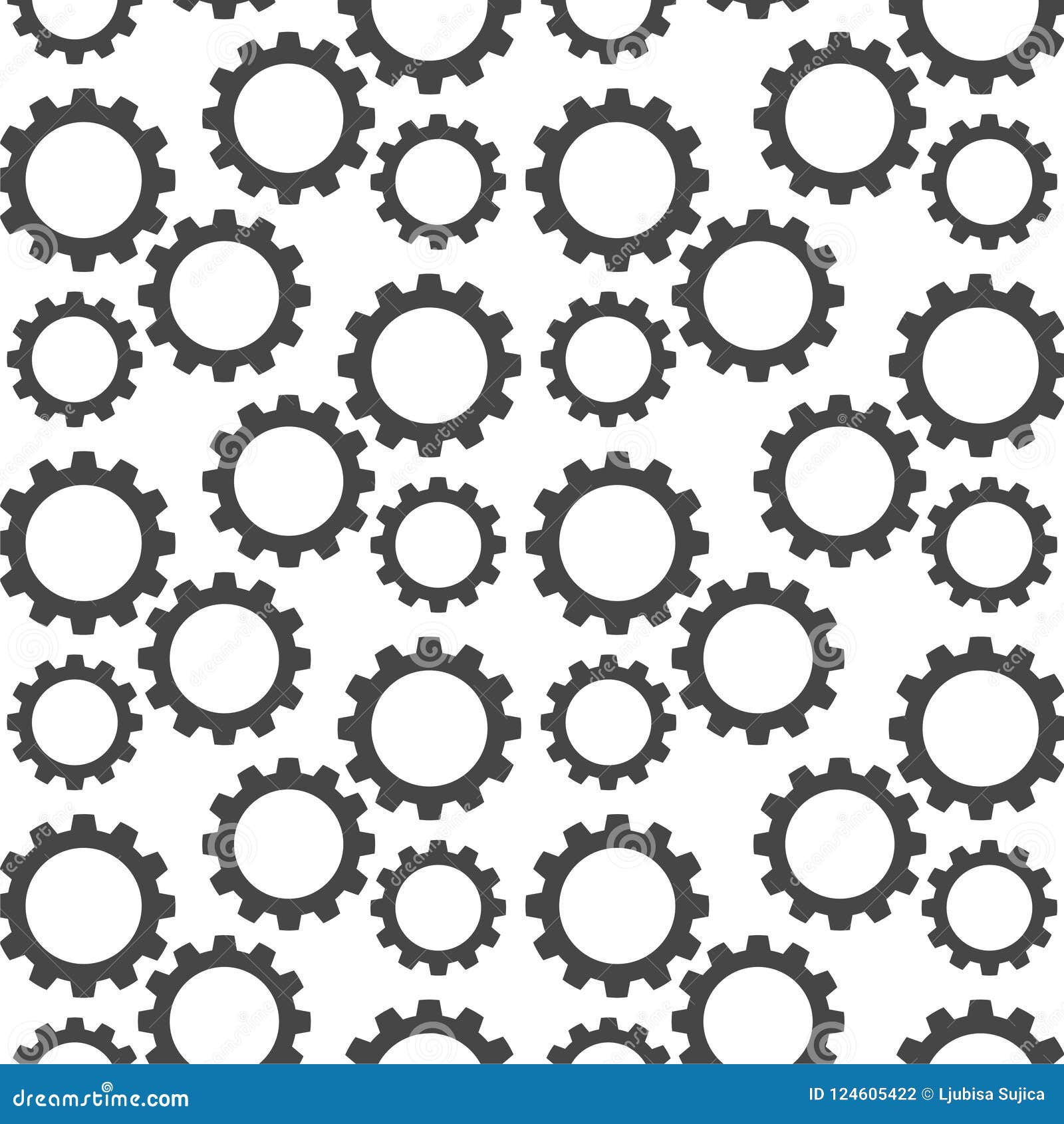 Seamless Texture Gear Wheels Stock Vector - Illustration of industry ...