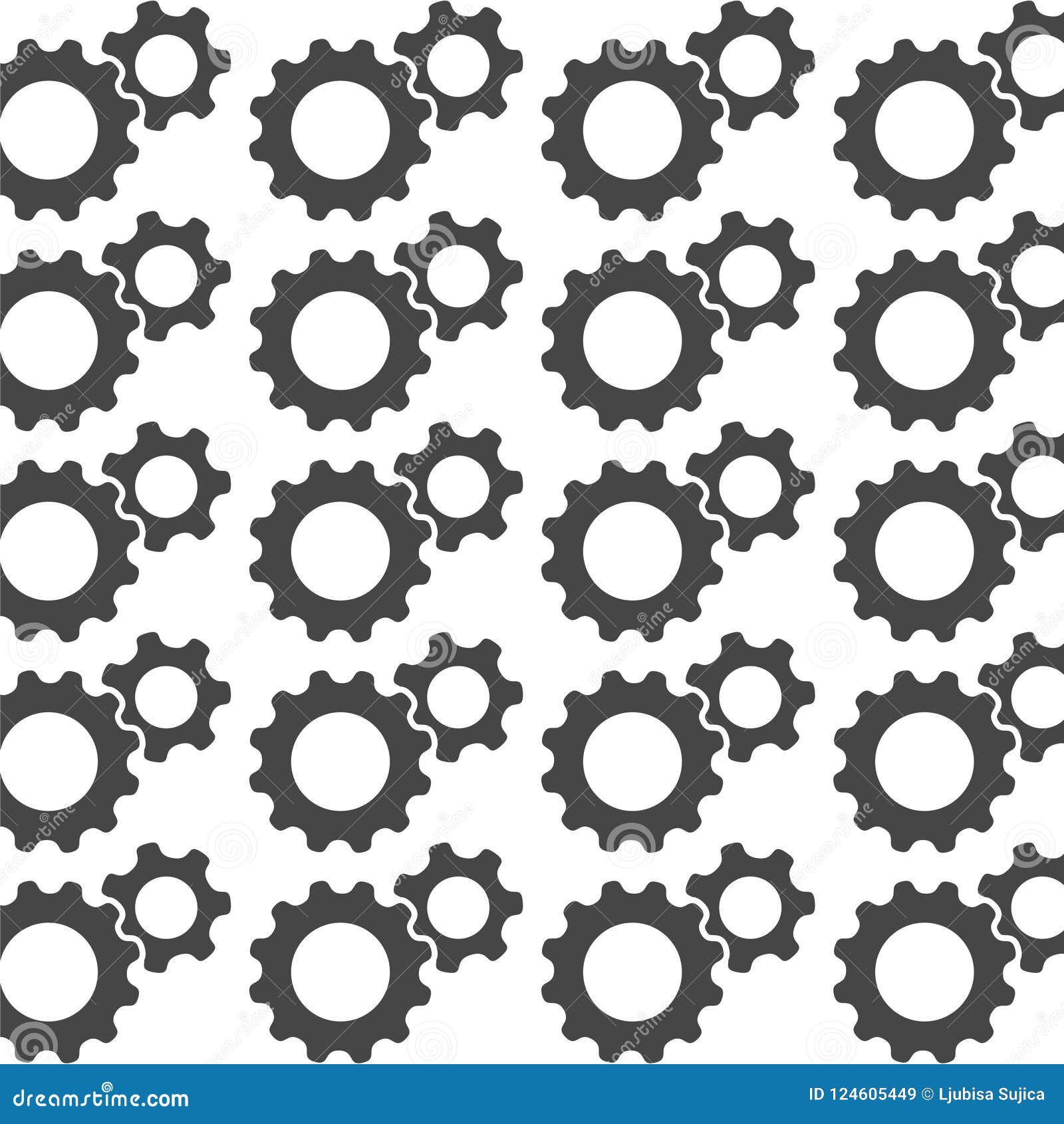 Seamless Texture Gear Wheels Stock Vector - Illustration of gear ...