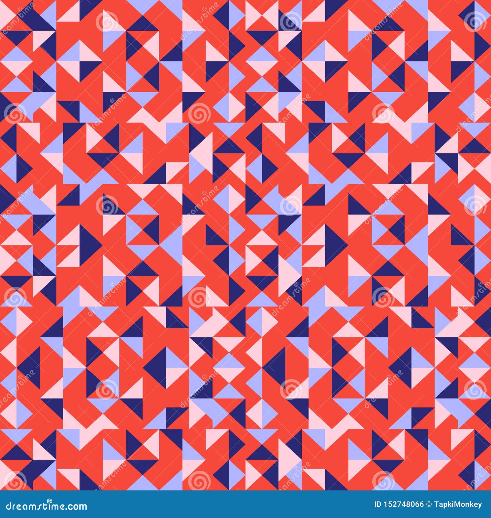 Seamless Texture with Geometric Triangle Abstract Shapes Vector. Stock ...