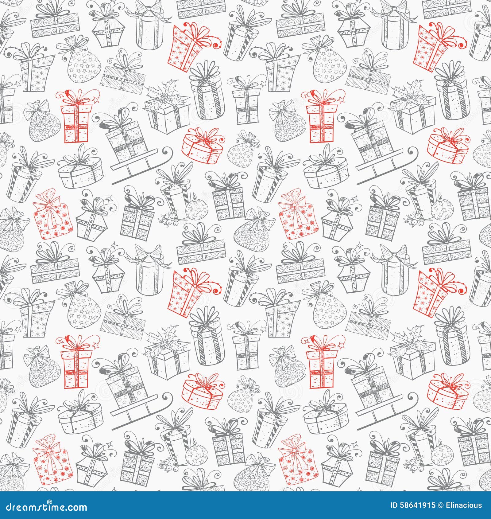 Seamless Texture with Gift Boxes. Stock Vector - Illustration of ...