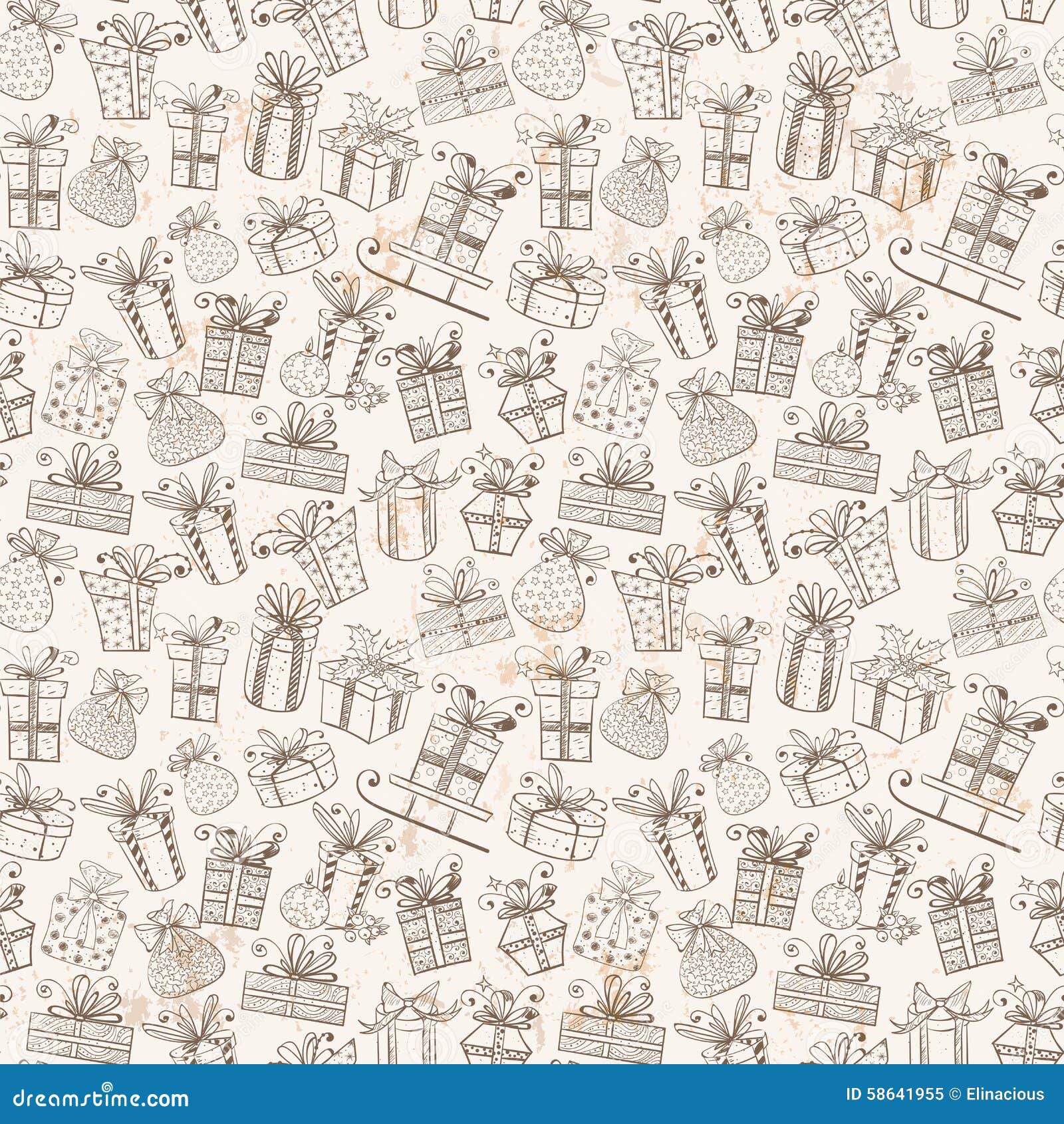 Seamless Texture with Gift Boxes. Stock Vector - Illustration of merry ...