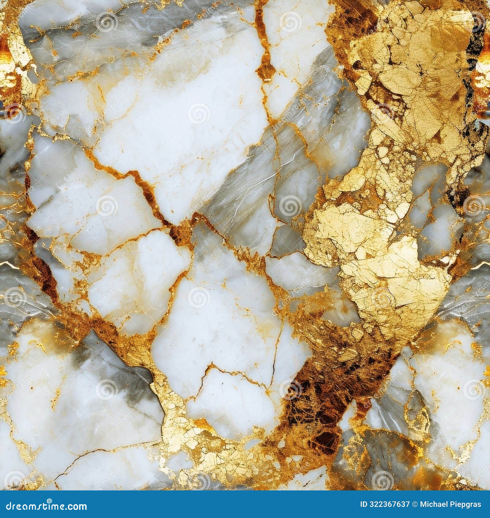 Seamless Texture of Gold and Marble Stock Illustration - Illustration ...
