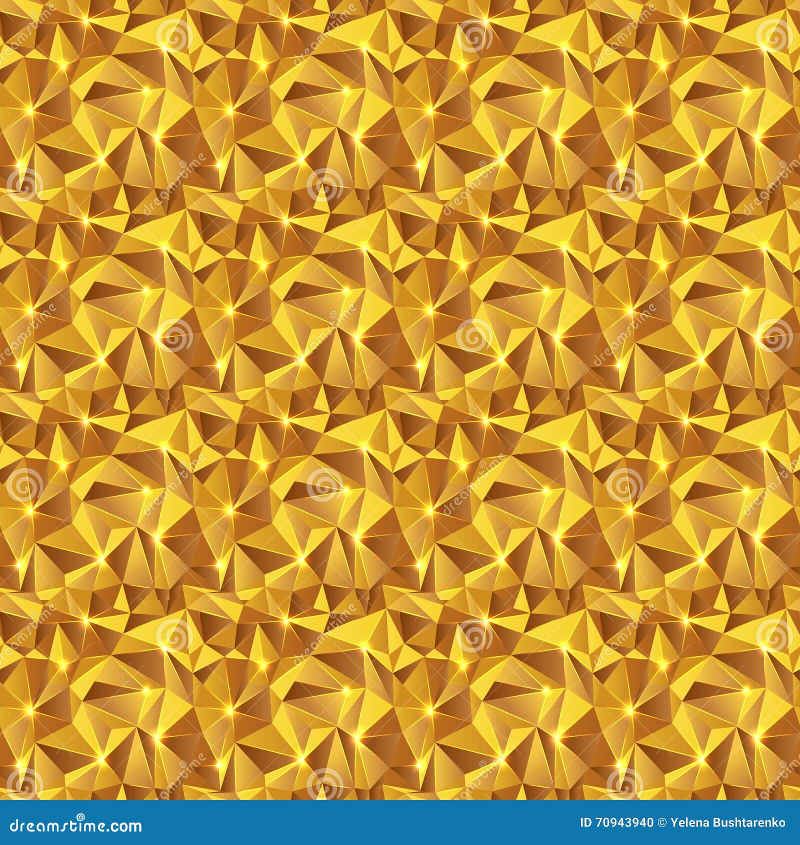 Seamless Texture Gold Triangle Stock Vector - Illustration of backdrop ...
