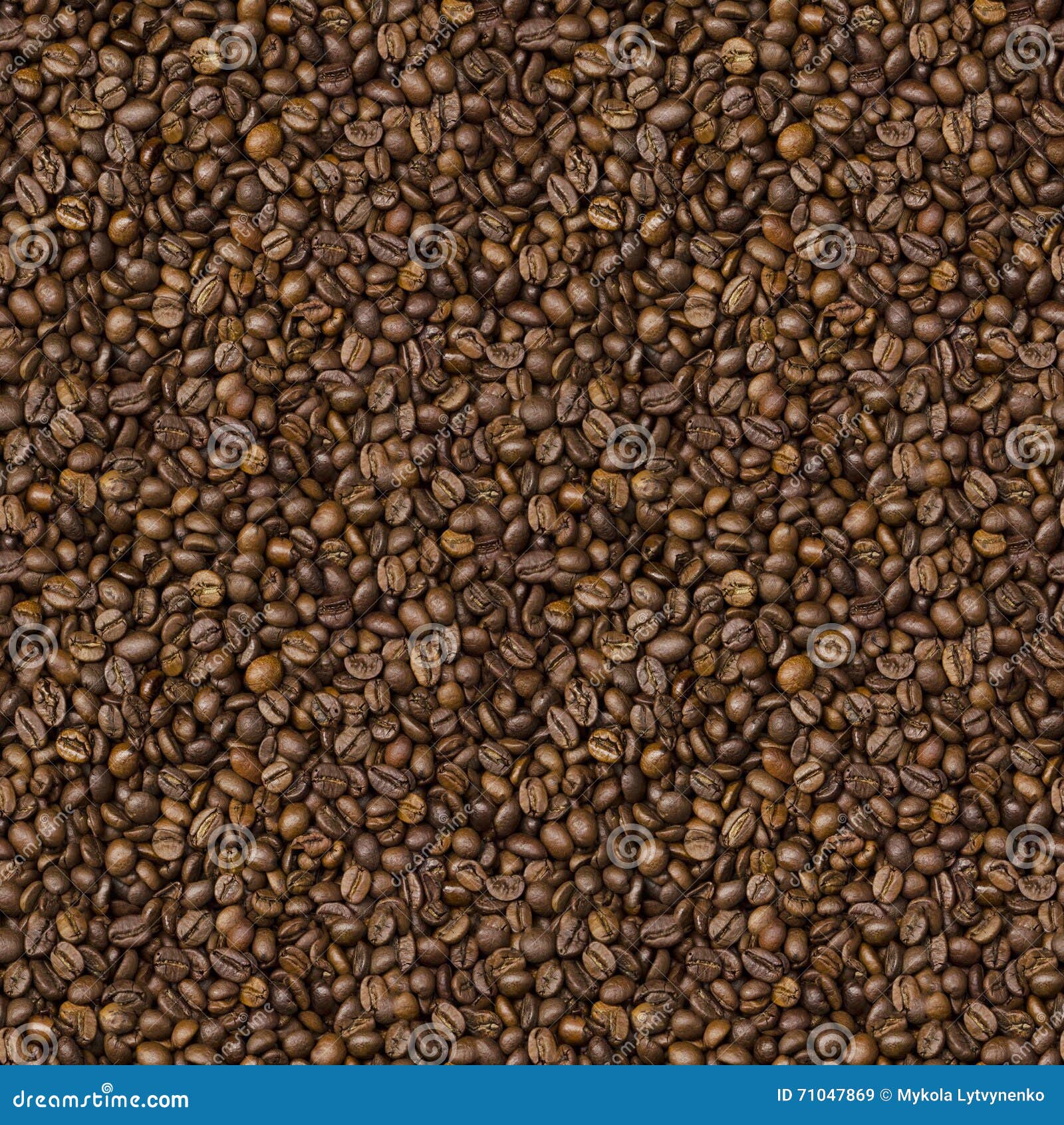 Seamless Texture with Grains of Roasted Coffee Stock Image - Image of ...