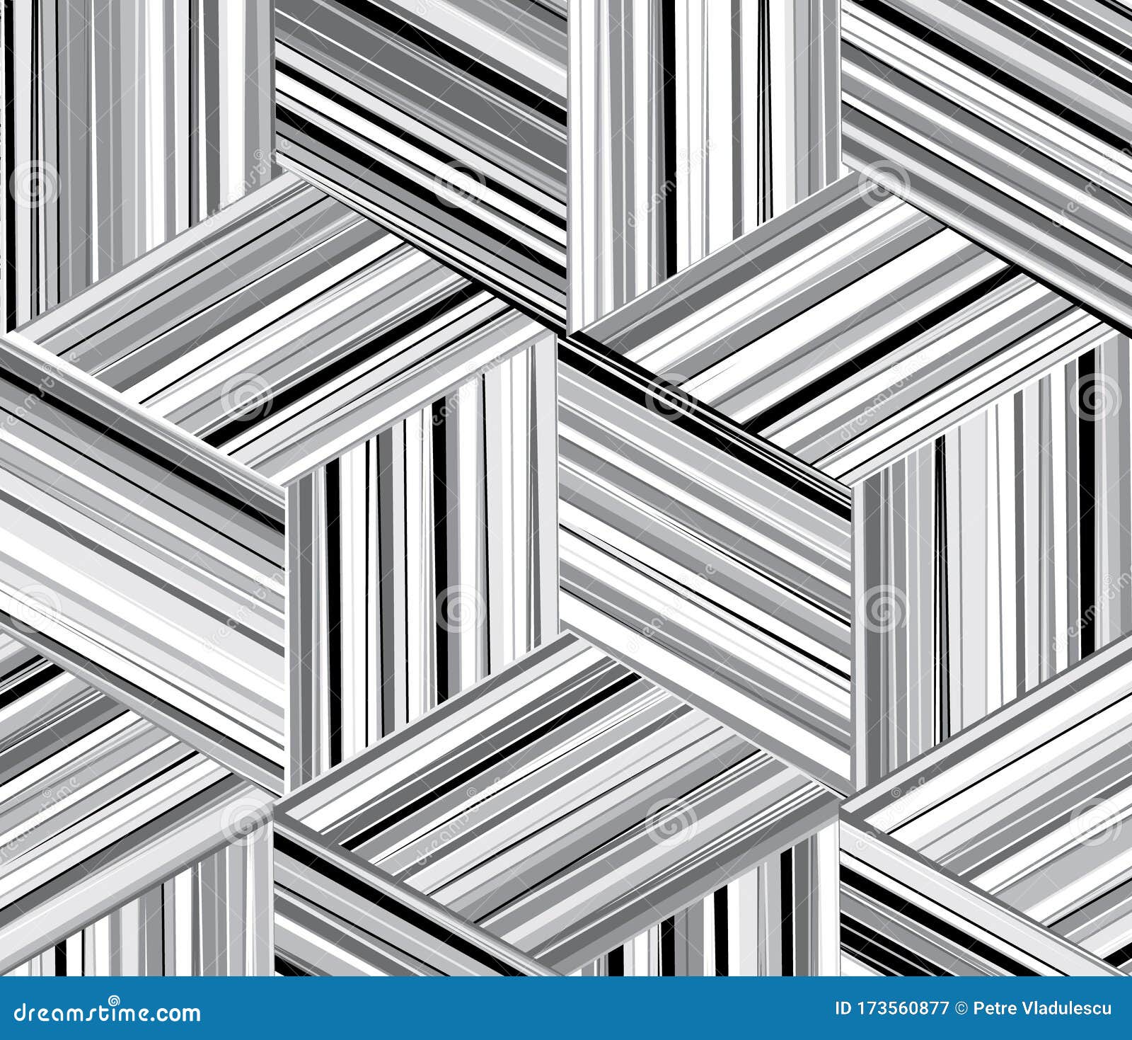 Seamless Texture with Gray Segments(cube), Modern Stylish Image. Stock ...