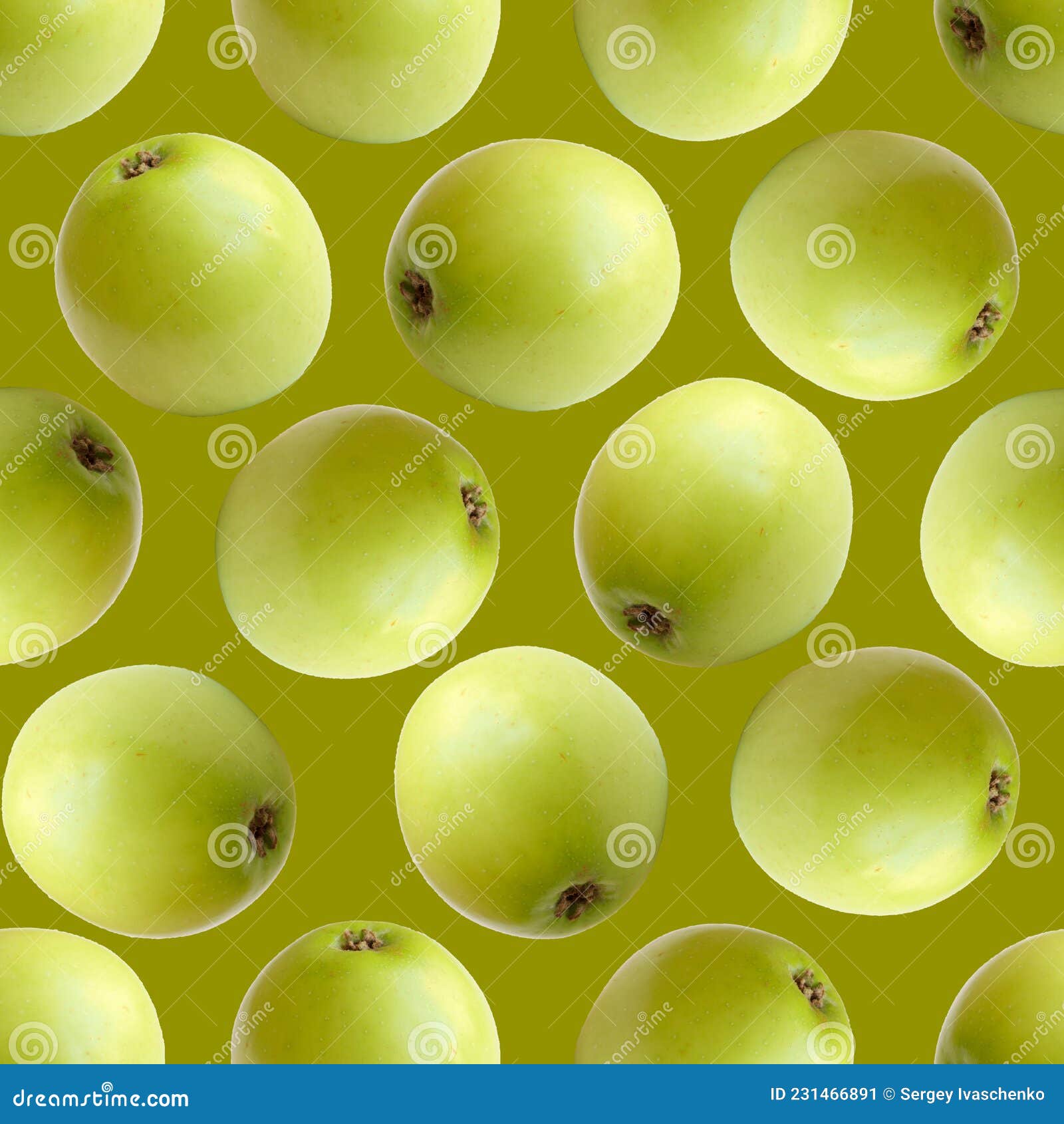 Seamless Texture from Green Apples. Stock Image - Image of health ...