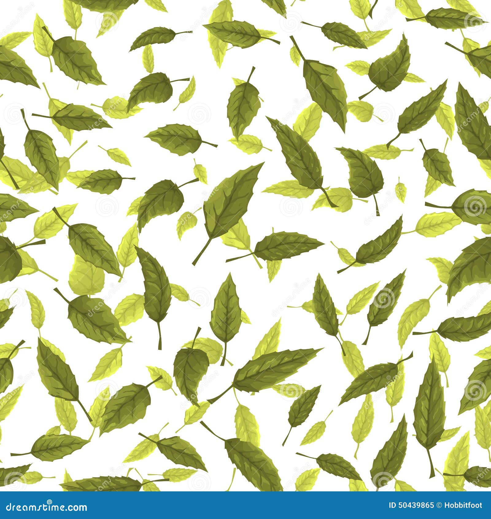 Seamless Texture of Green Leaves Stock Vector - Illustration of grass ...