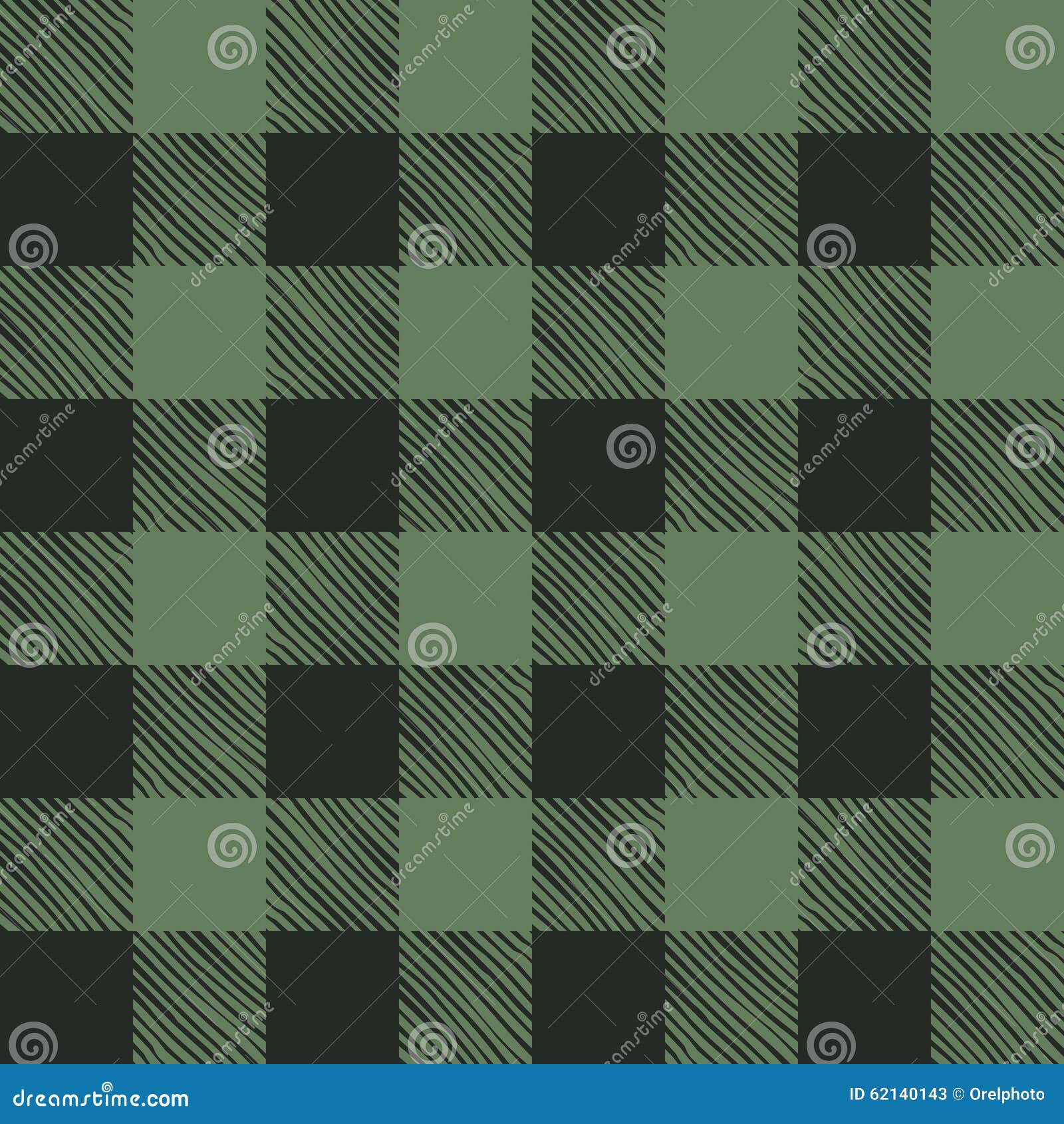 Seamless Texture of Green Plaid Stock Vector - Illustration of ...