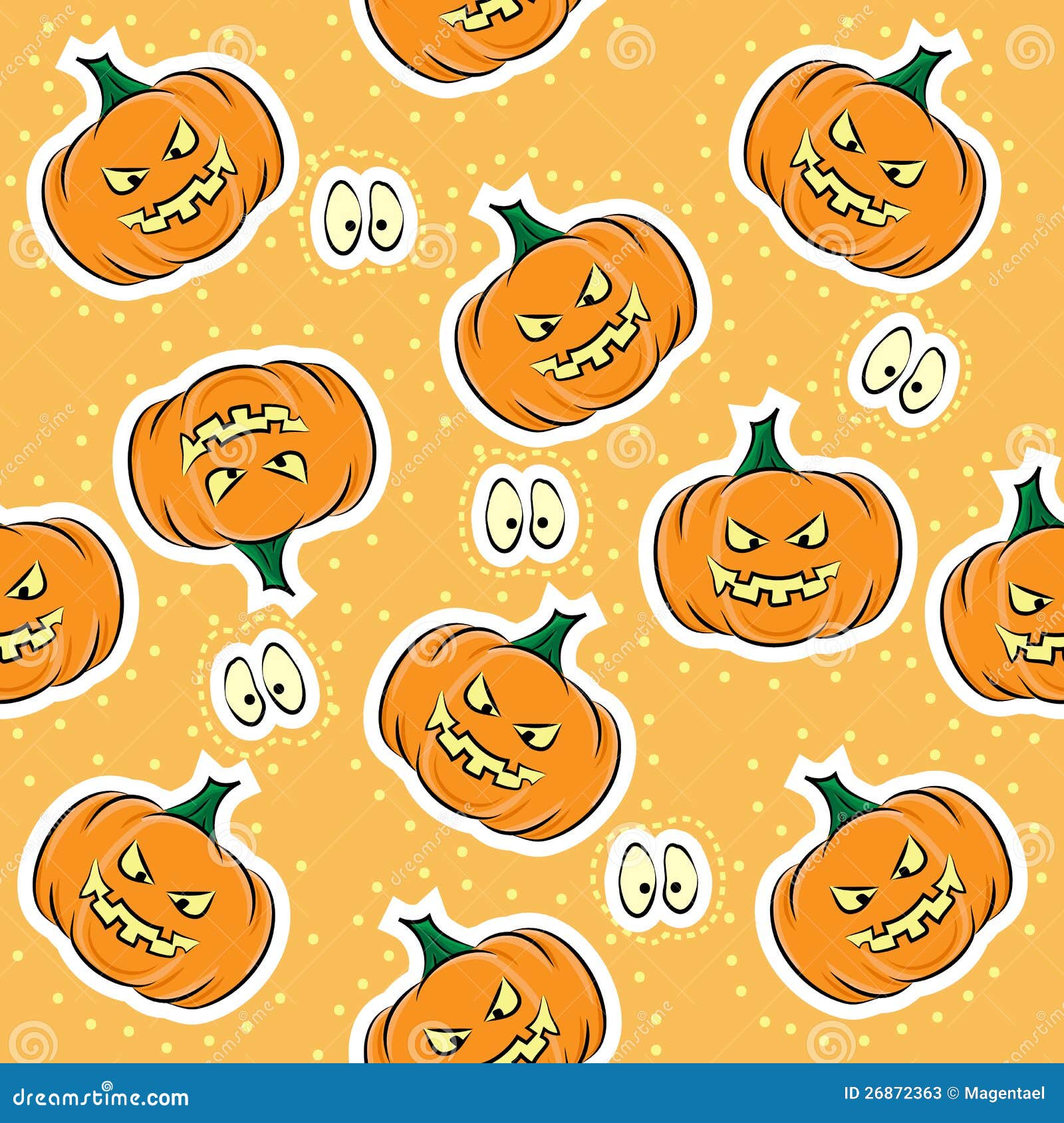 Seamless Texture for Halloween Stock Illustration - Illustration of ...