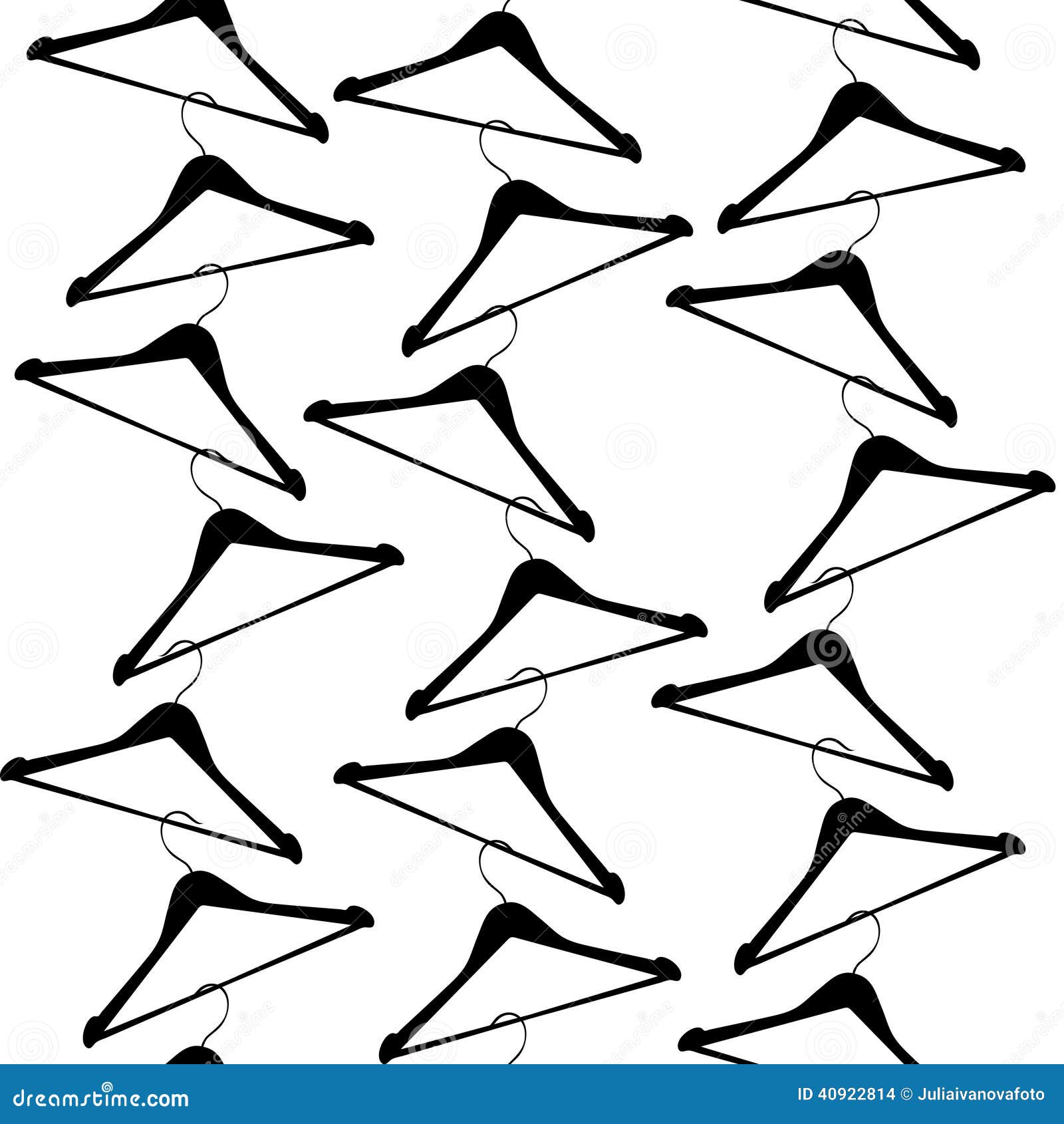 Seamless Texture with Hangers Stock Vector - Illustration of sketch ...