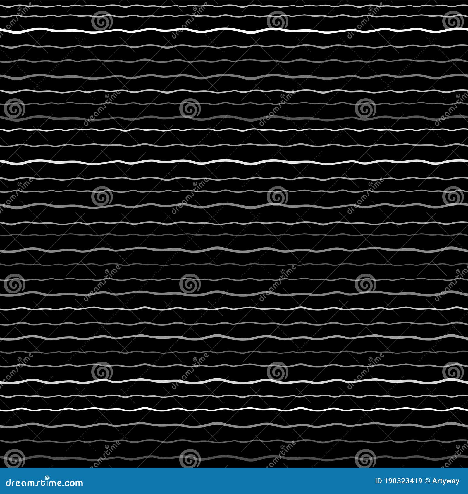 Seamless Texture of Horizontal Lines, Vector Pattern of Digital Waves ...