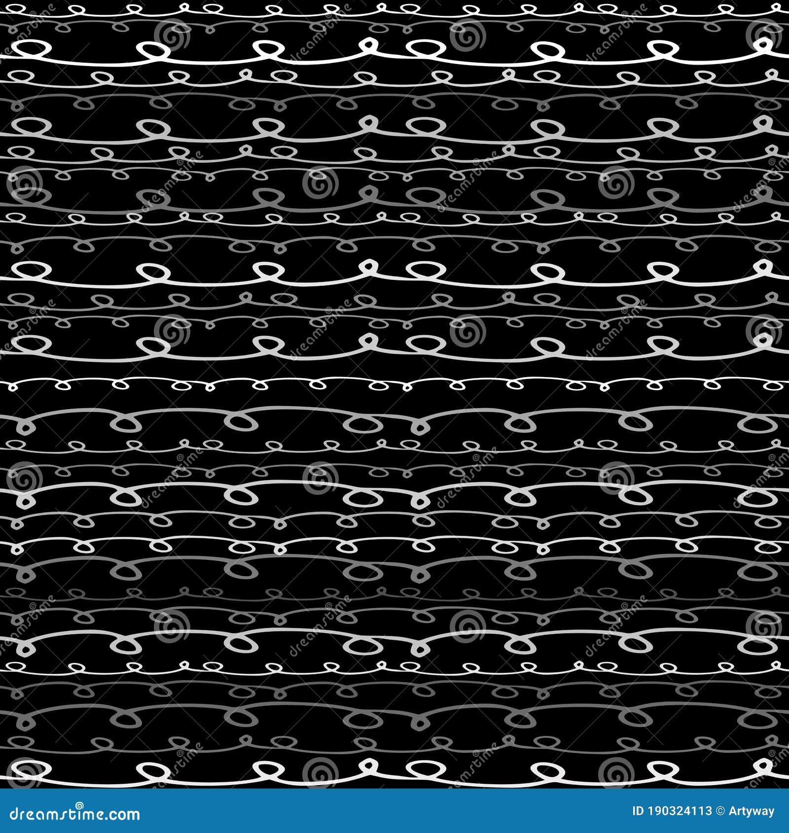 Seamless Texture of Horizontal Lines, Vector Pattern of Digital Waves ...