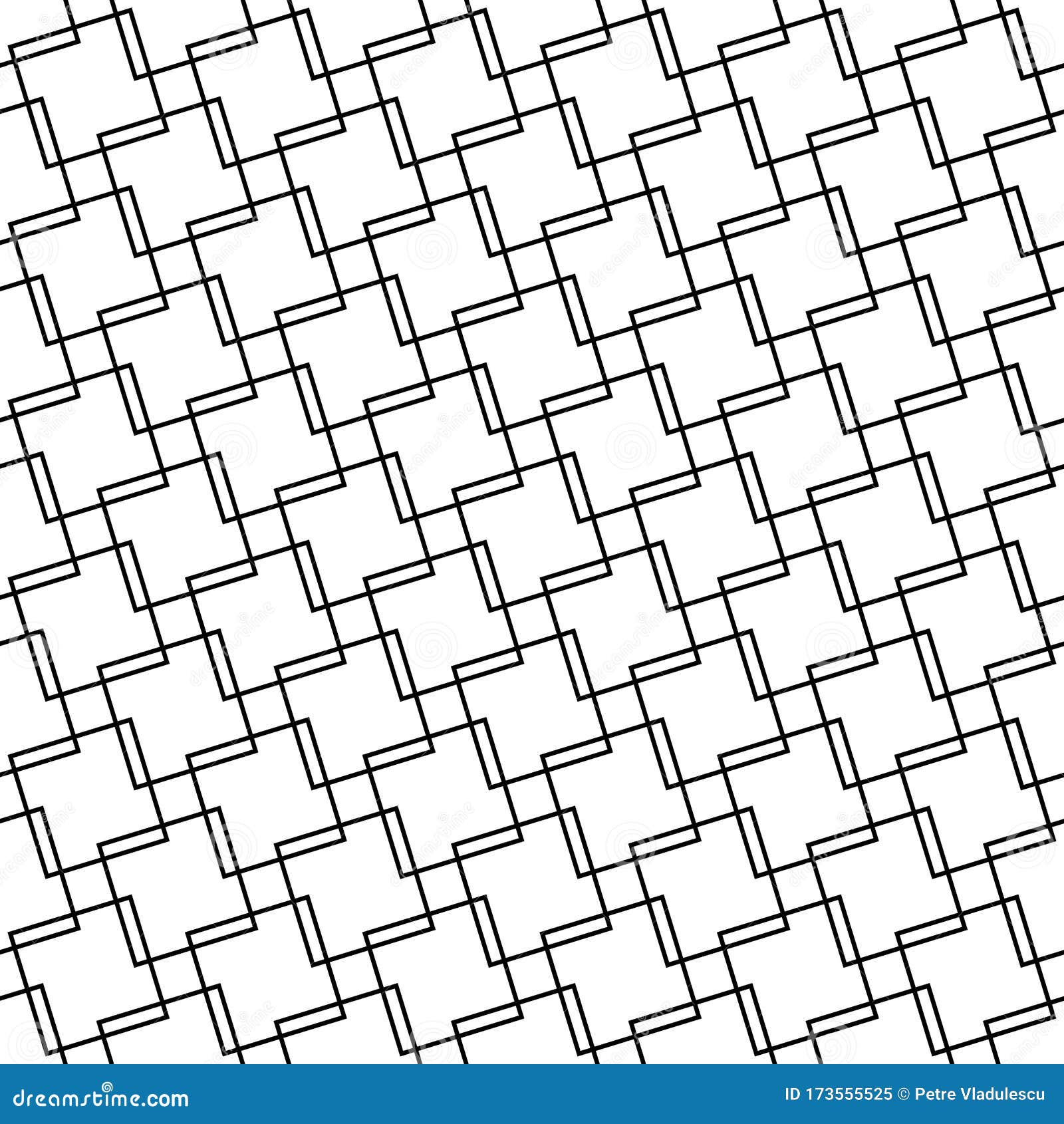 Seamless Texture with Intersecting Black Squares(texture 1), Modern ...