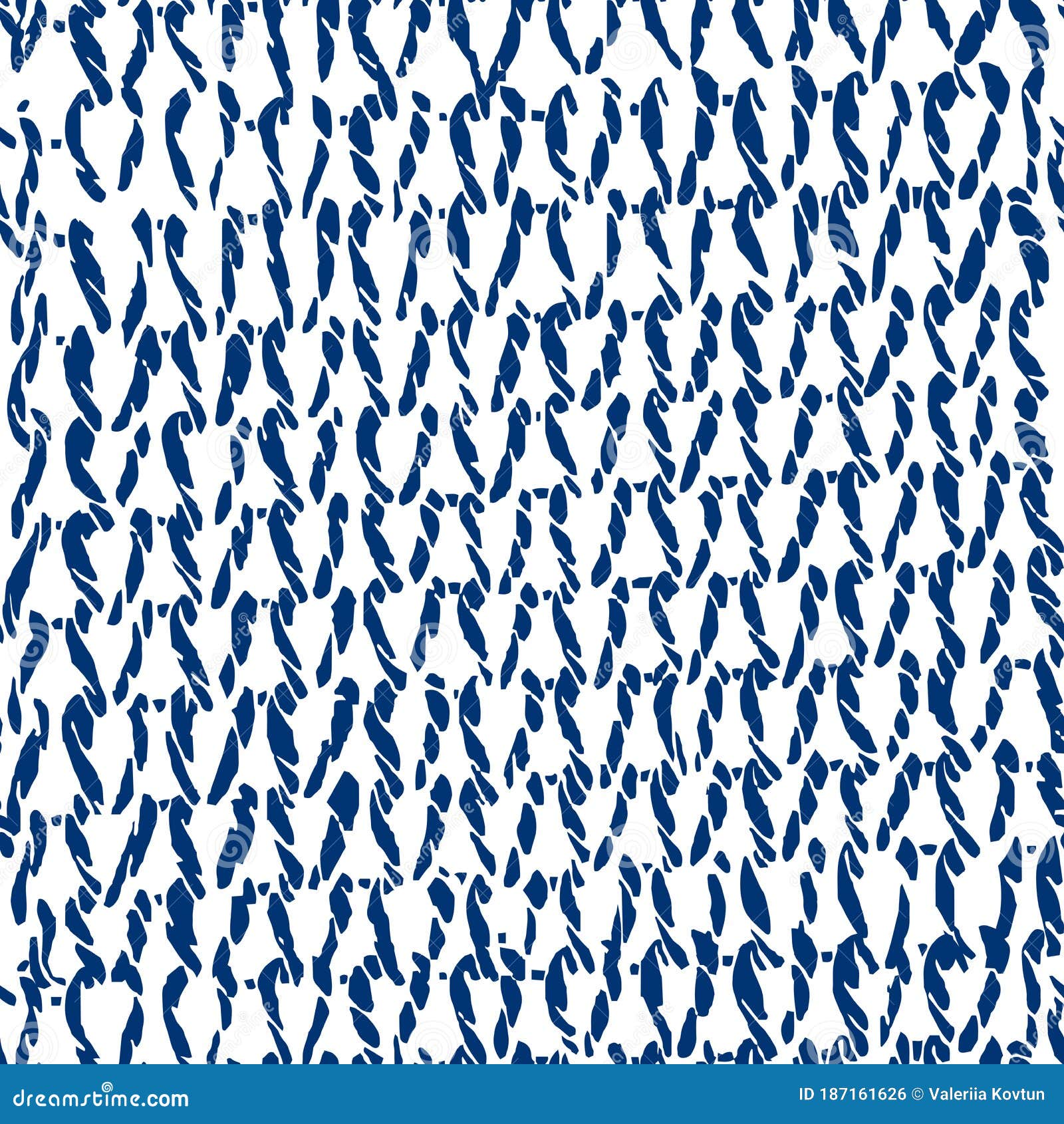 Seamless Texture of Knitted Loops. Blue Canvas Fabric Stock Vector ...