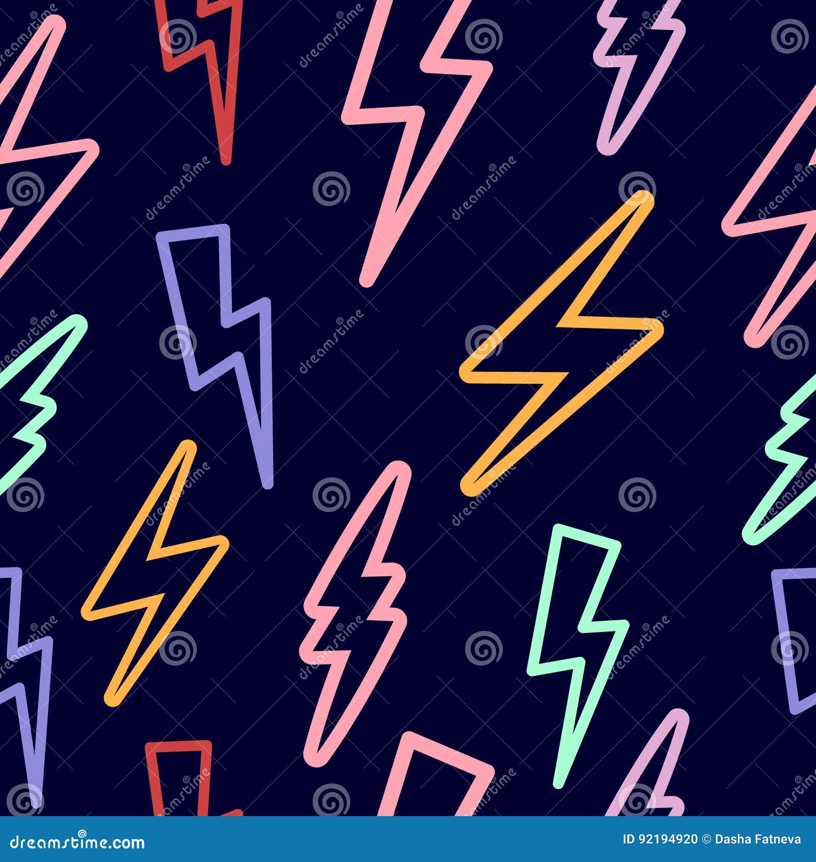 Seamless Lightning Pattern Royalty-Free Stock Image | CartoonDealer.com ...