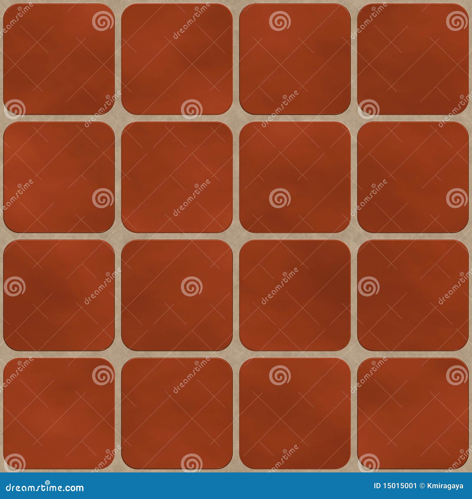 Seamless Texture Made of Red Square Tiles Stock Illustration ...