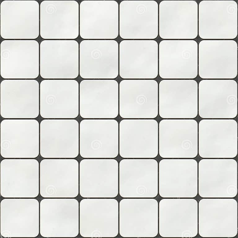 Seamless Texture Made of White Square Tiles Stock Illustration ...