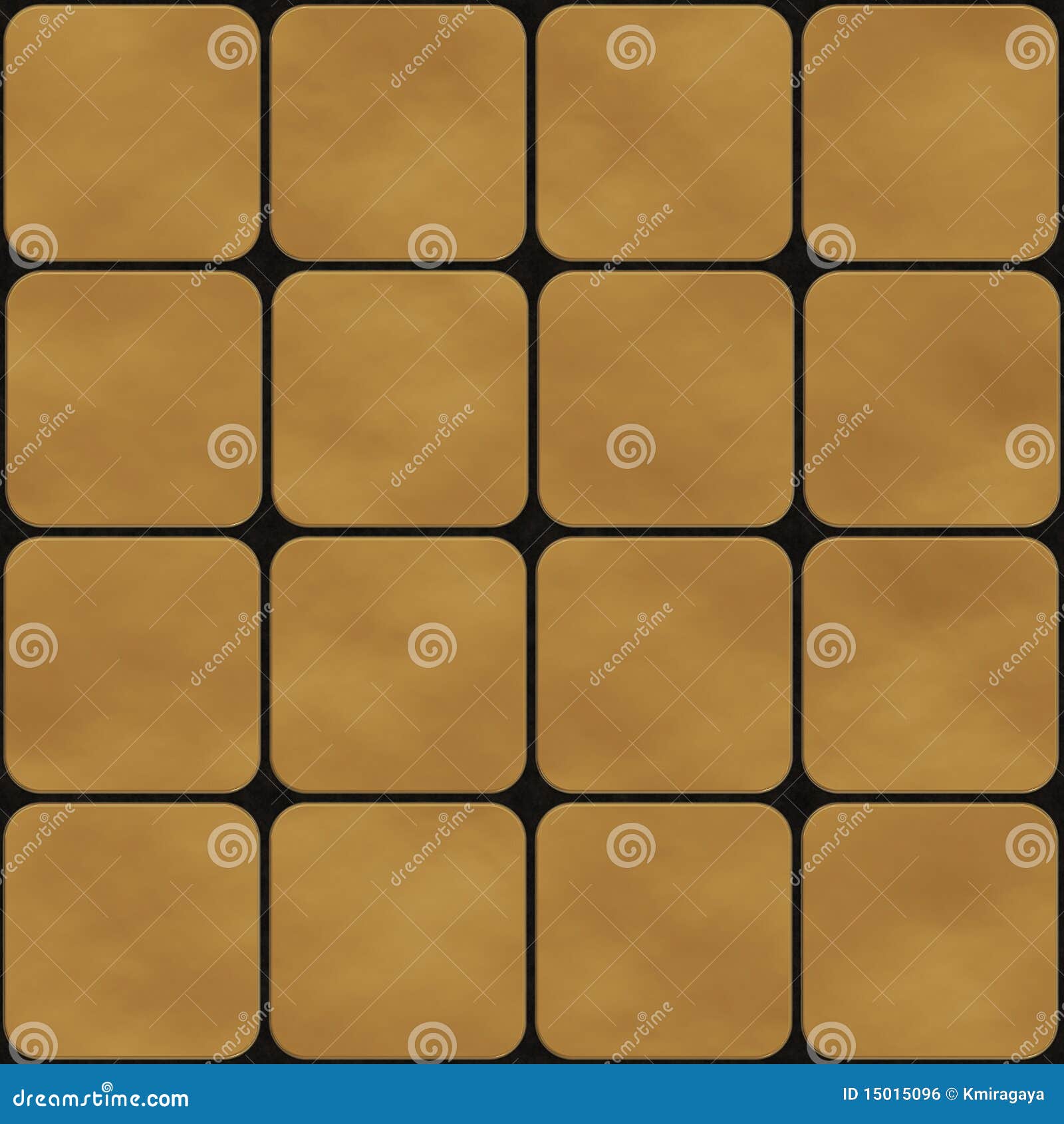 Seamless Texture Made Of Yellow Square Tiles Picture. Image: 15015096