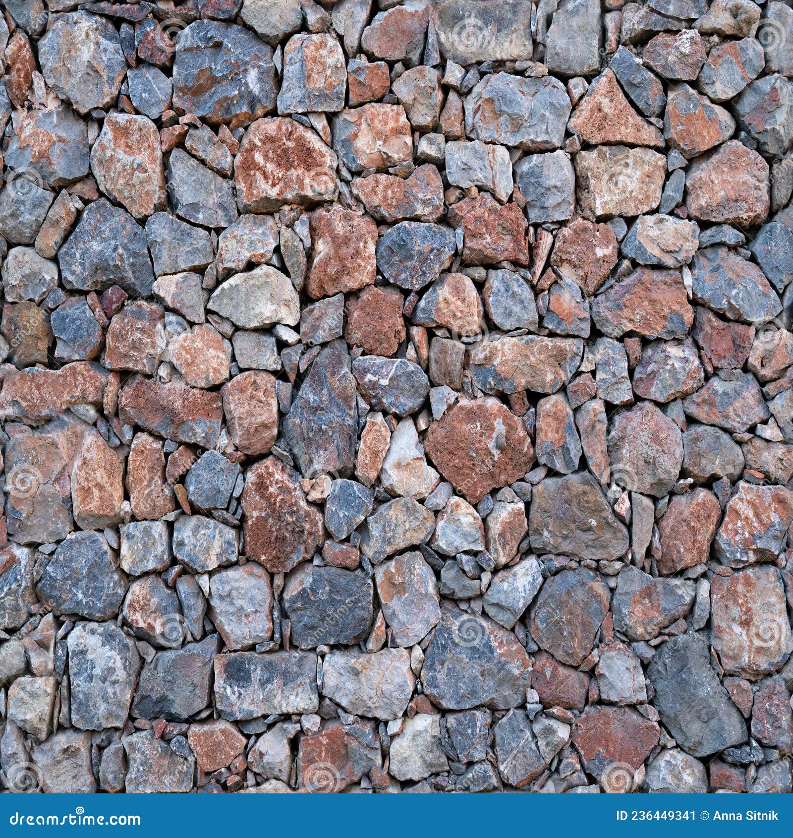 Seamless Texture of Masonry Stone Wall of Natural Multicolored Stone of ...