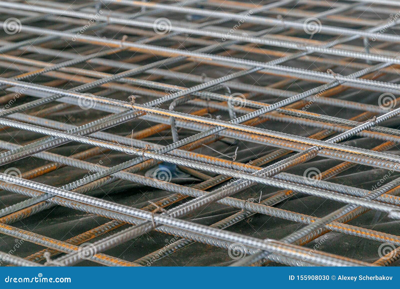 Seamless Texture Metal Frame for Concrete Stock Photo - Image of ...