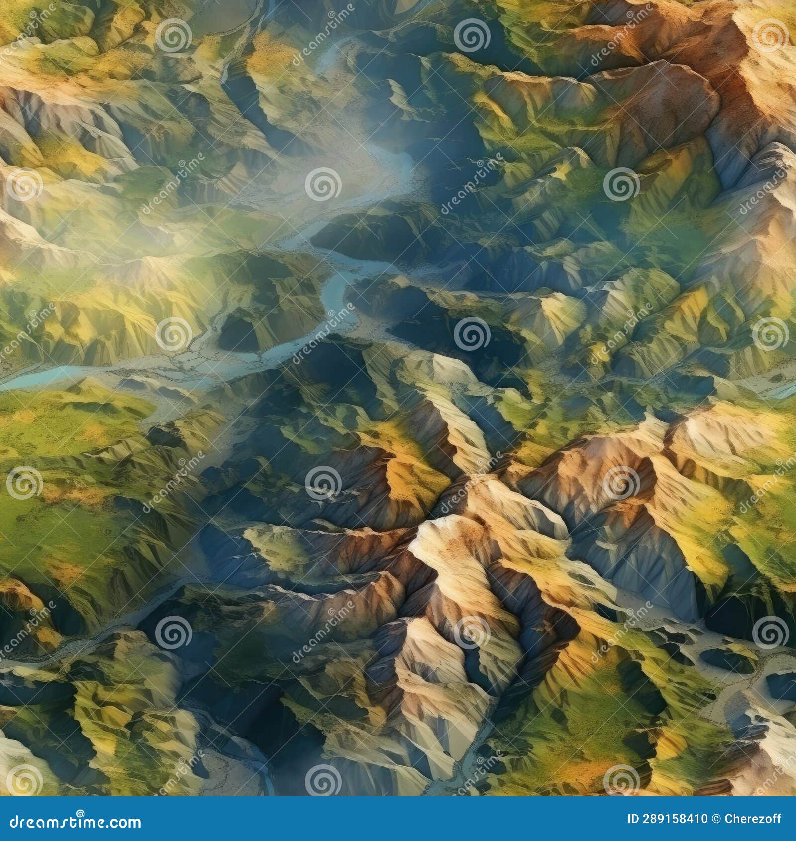 Seamless Texture of Mountain Ranges with Forest Stock Illustration ...