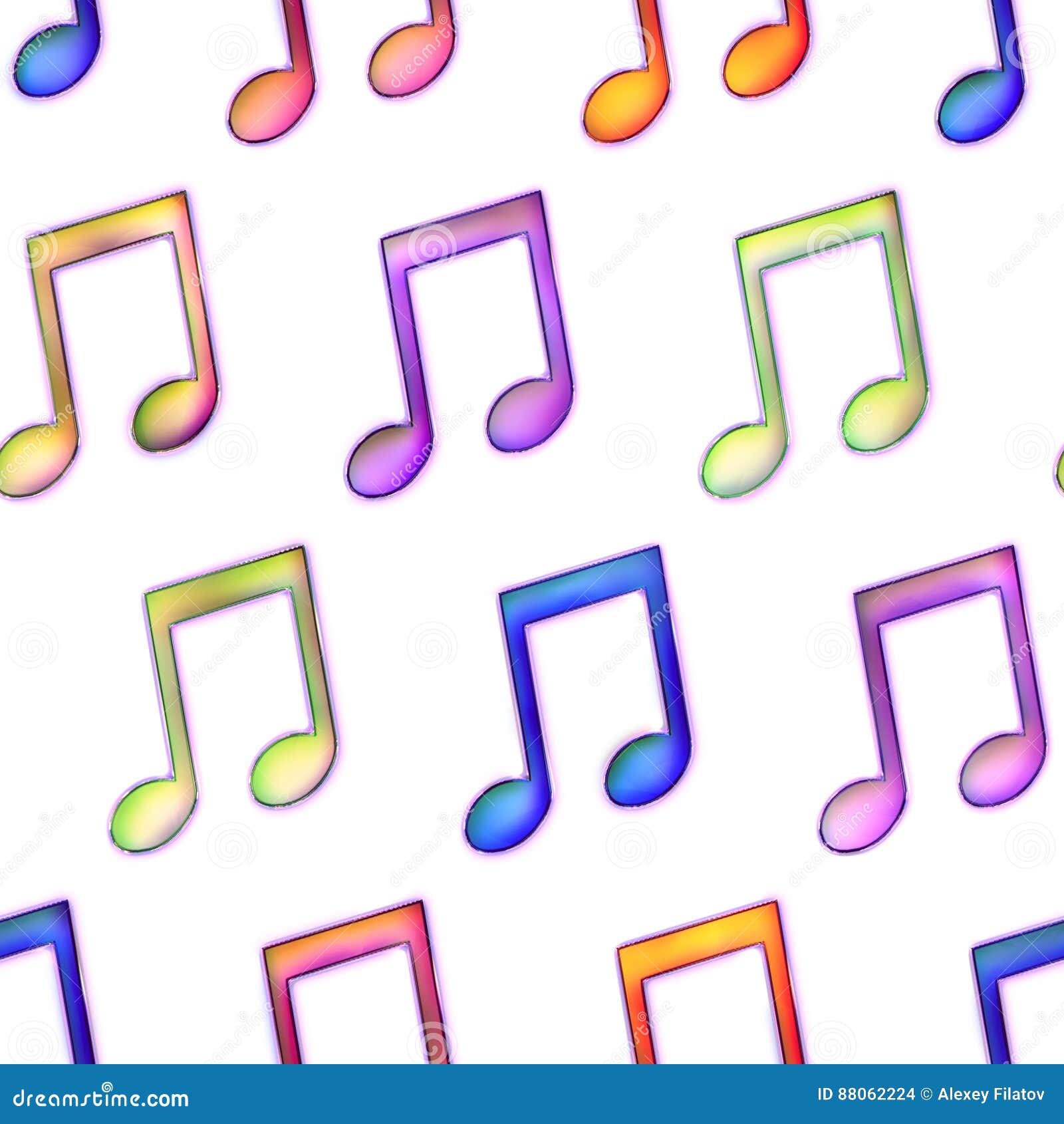 Seamless Texture Multicolored Notes Stock Illustration - Illustration ...