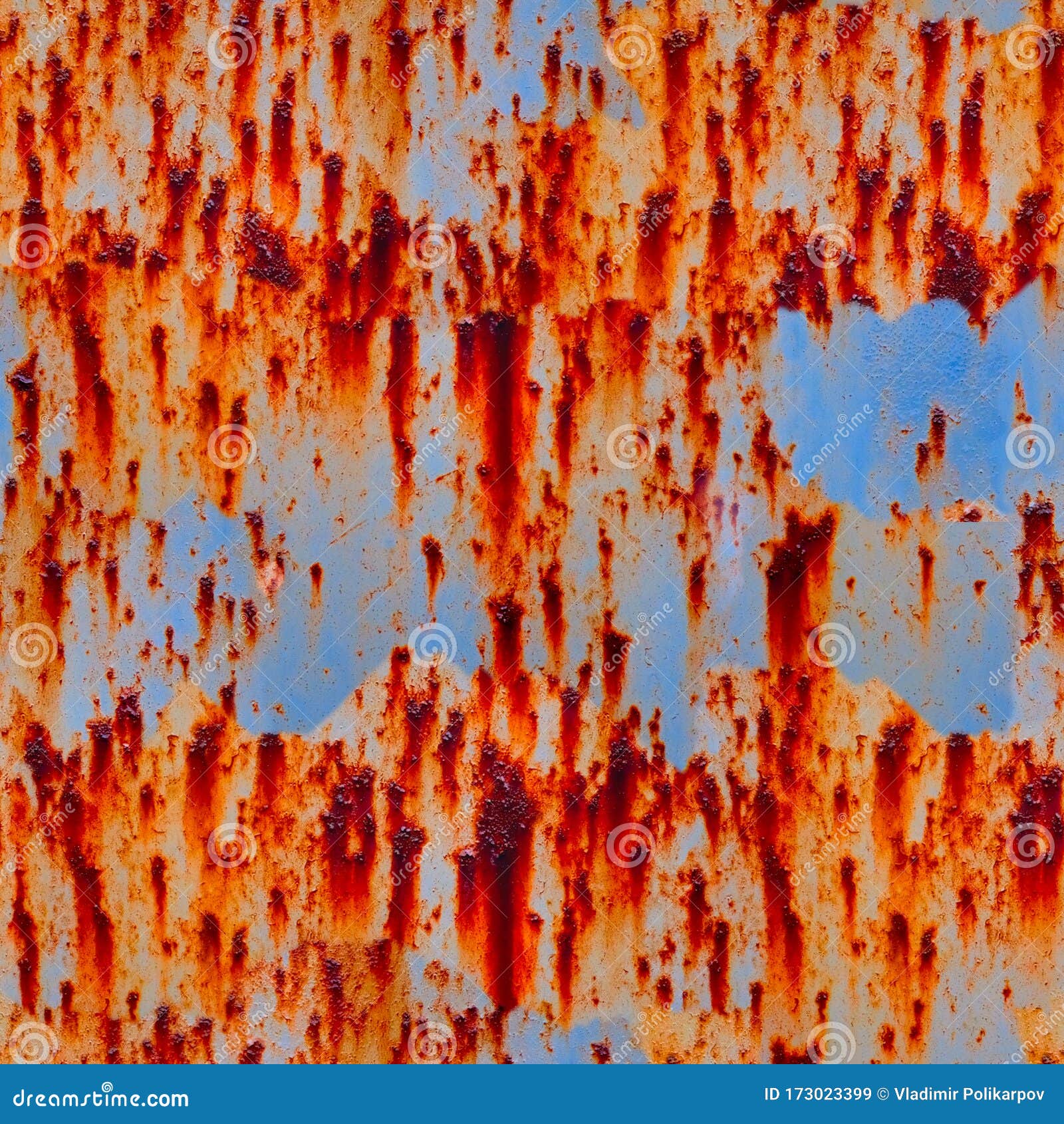 Metallic Old Wall with Rust. Grunge Texture Stock Image - Image of ...