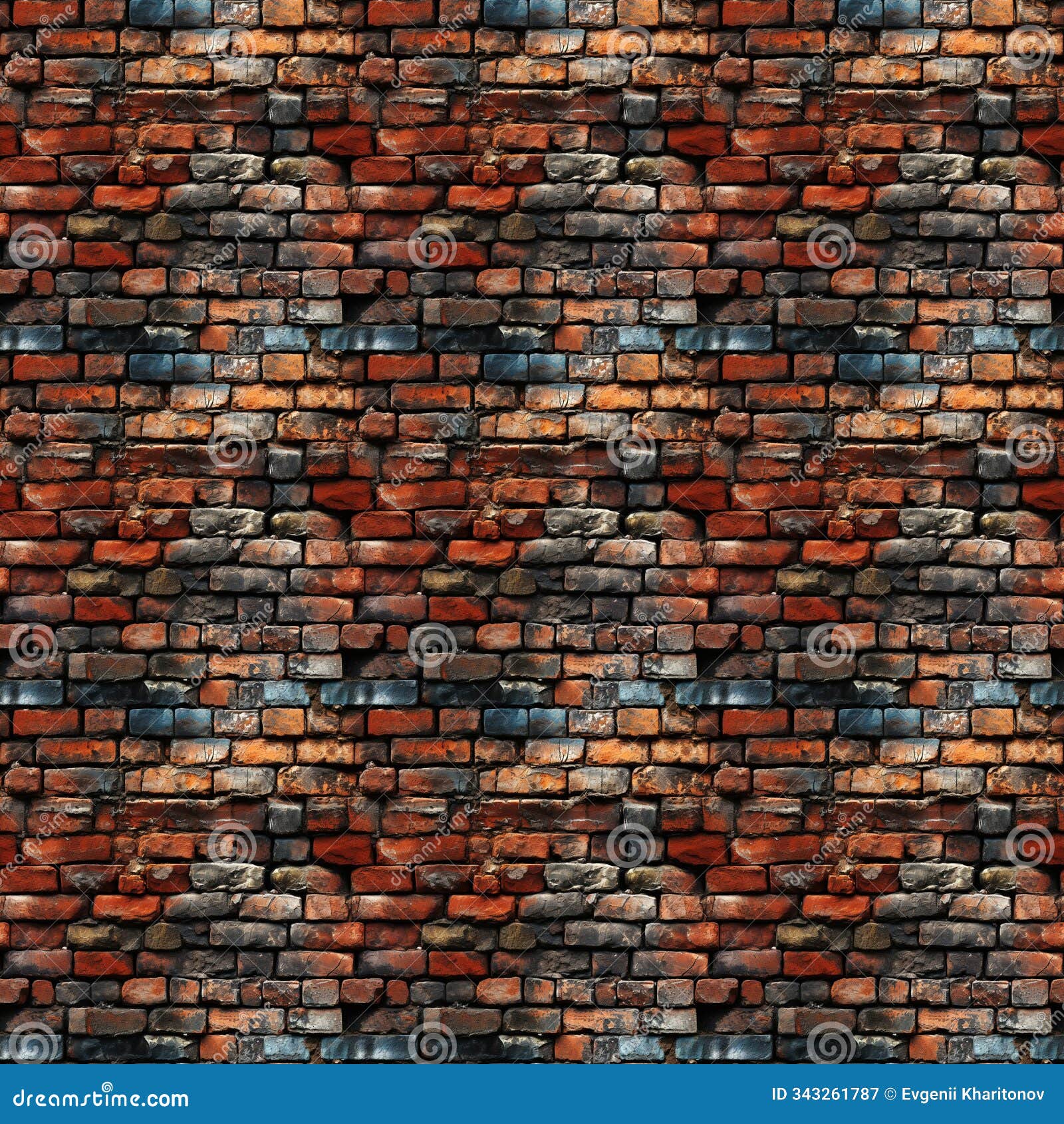 Seamless Texture of Old Red Brick Masonry Stock Illustration ...