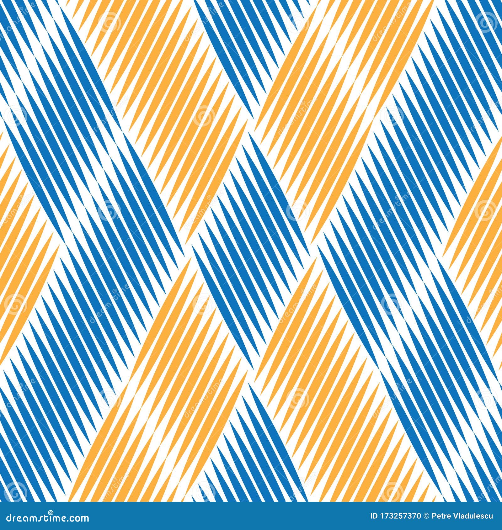 Seamless Texture with Orange Oblique Segments, Modern Stylish Image ...